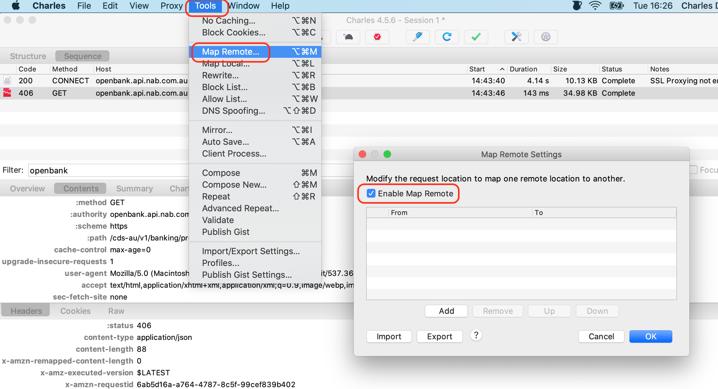 Map Remote – Charles Docs-y